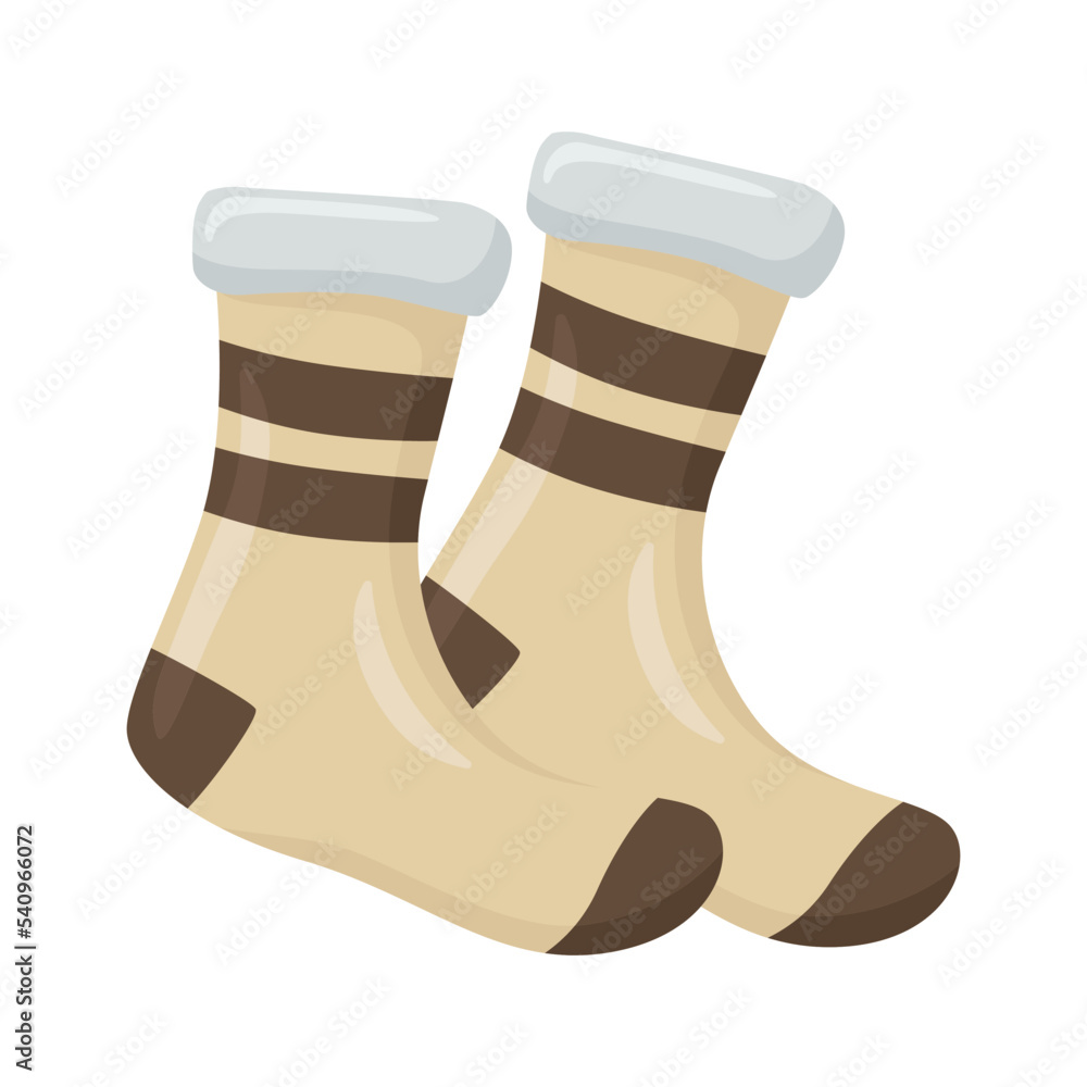 Socks Sign Emoji Icon Illustration. Foot Clothes Vector Symbol Emoticon ...