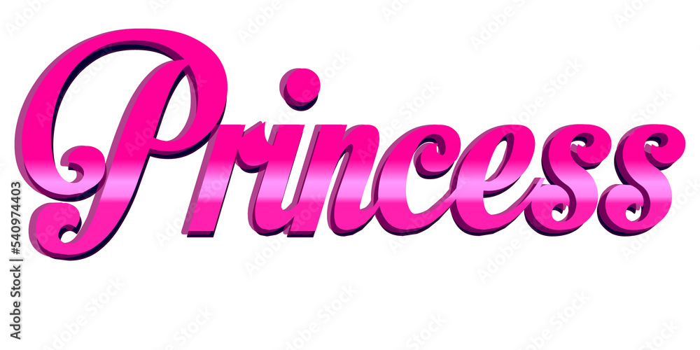 Princess lettering transparent background Stock Illustration | Adobe Stock