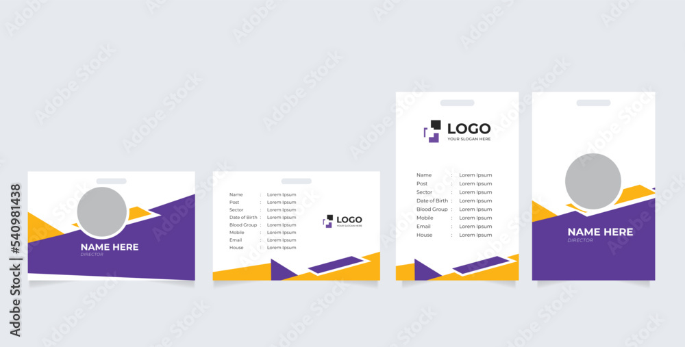 Abstract Smooth Wavy Id Card Design with Blurry Mesh Background Element ...