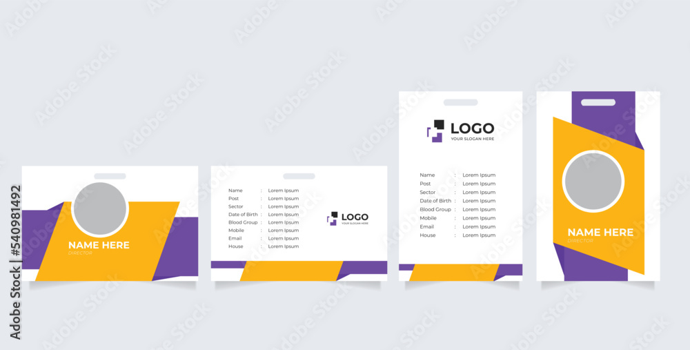 Abstract Smooth Wavy Id Card Design with Blurry Mesh Background Element ...