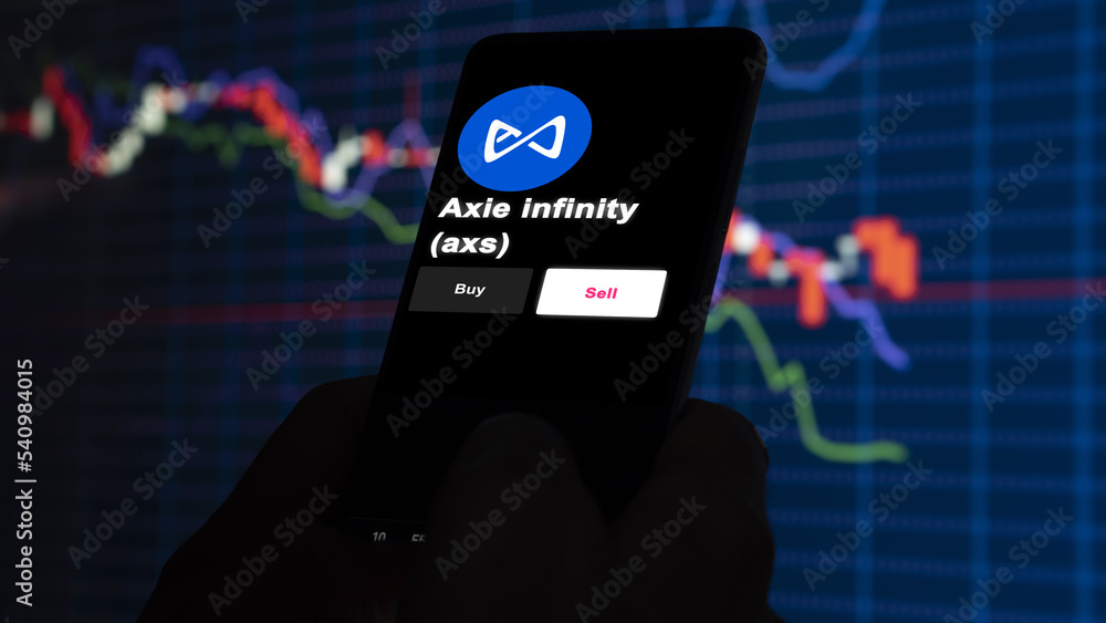 September 13th 2022, London UK. An investor's analyzing the axie ...