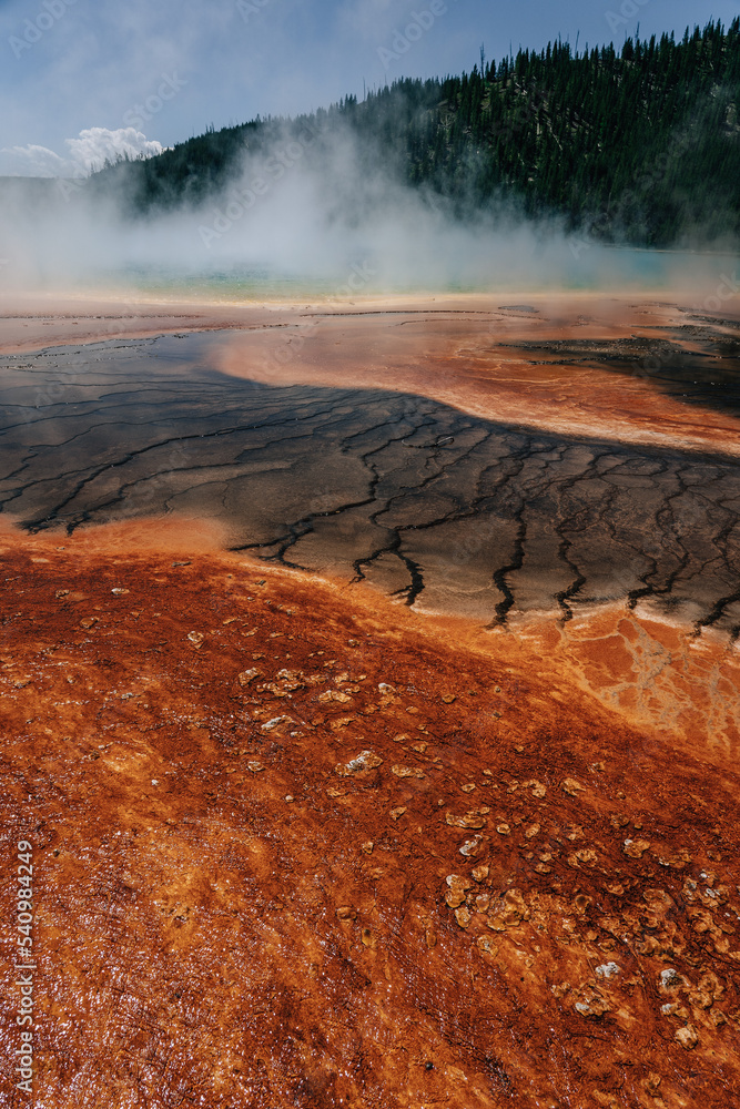 Geyser in Yellow Stone national park Stock 写真 | Adobe Stock