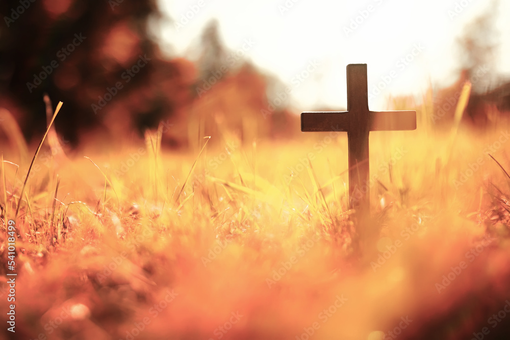 Christian cross abstract natural background. symbol of Holy Spirit ...