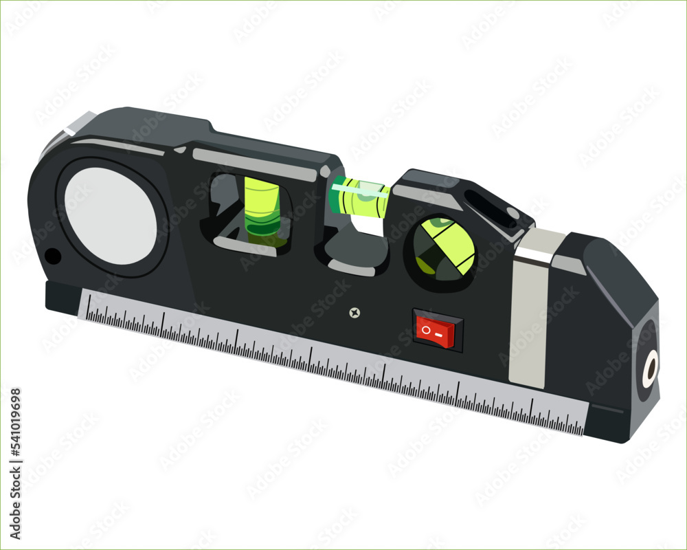 Ruler Laser Horizontal Vertical with balancing bubble tools carpenter ...