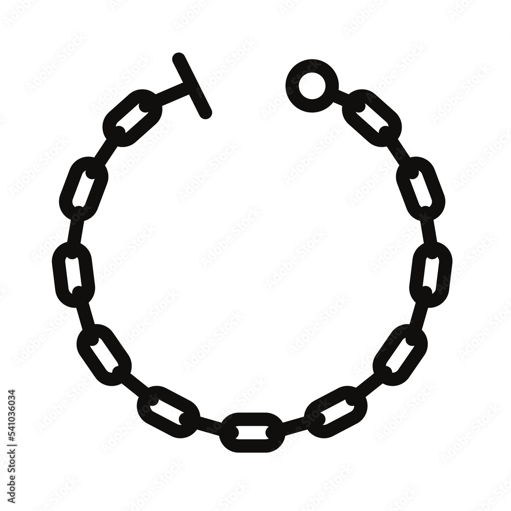 Chain Symbol PNG Format With Transparent Background Stock Illustration ...