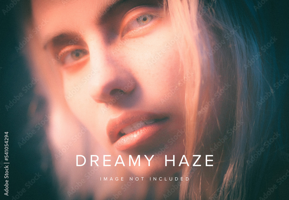 Dreamy Haze Photo Effect Mockup Stock Template | Adobe Stock