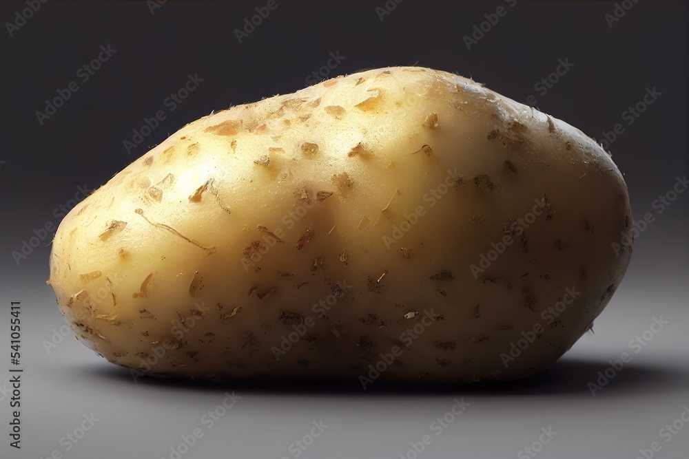 Photorealistic illustration of the potato. Soft studio lighting. Ai ...