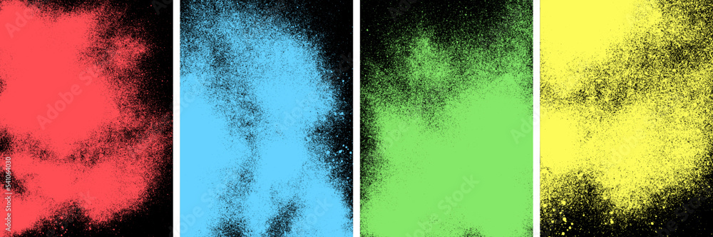 Spray paint textures. Highly detailed vector textures taken from high ...