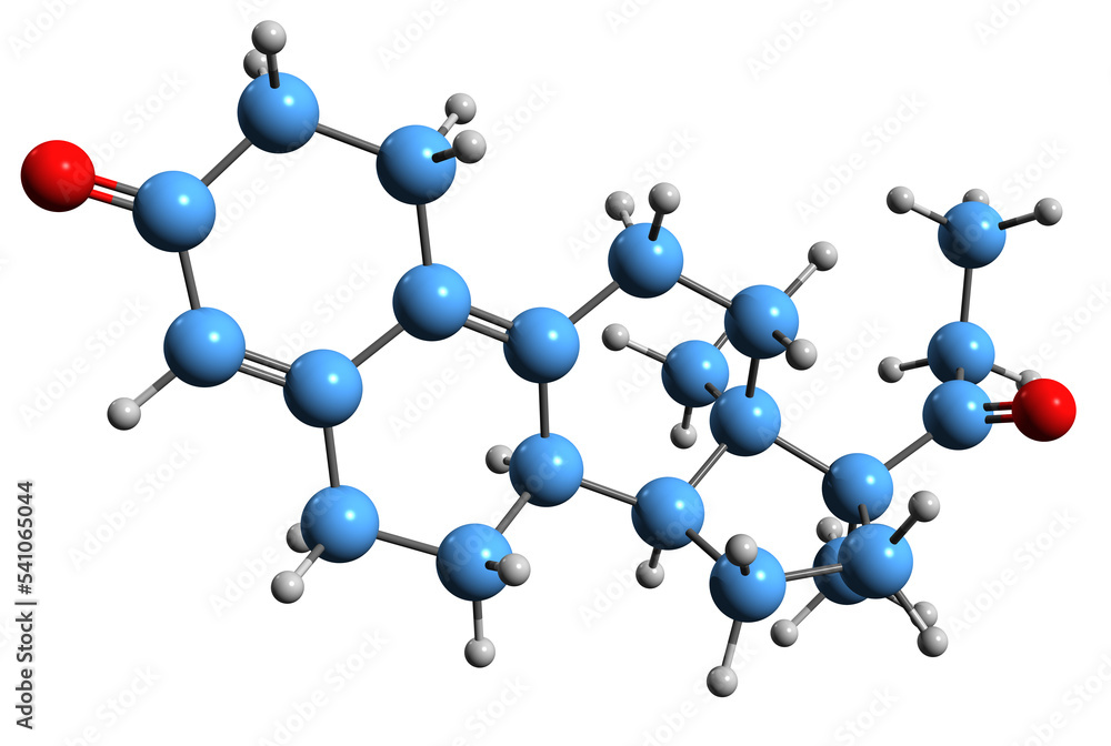 3D image of Promegestone skeletal formula - molecular chemical ...