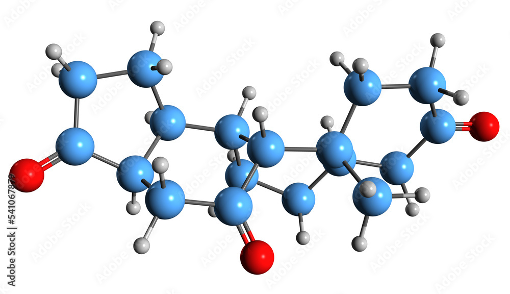 3D image of Adrenosterone skeletal formula - molecular chemical ...