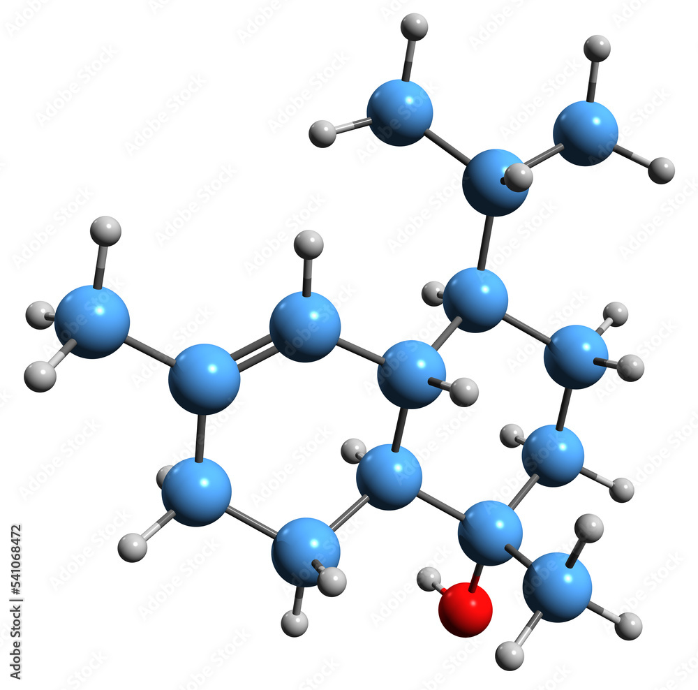 3D image of a-Cadinol skeletal formula - molecular chemical structure ...