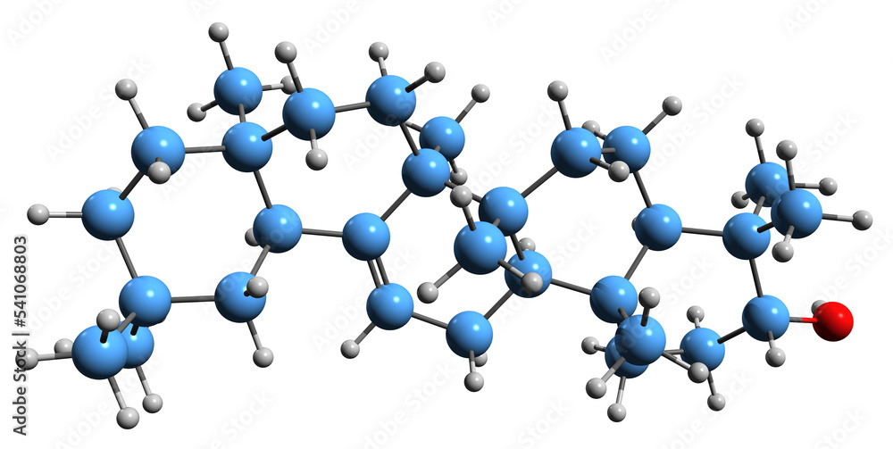 3D image of Amyrin skeletal formula - molecular chemical structure of ...