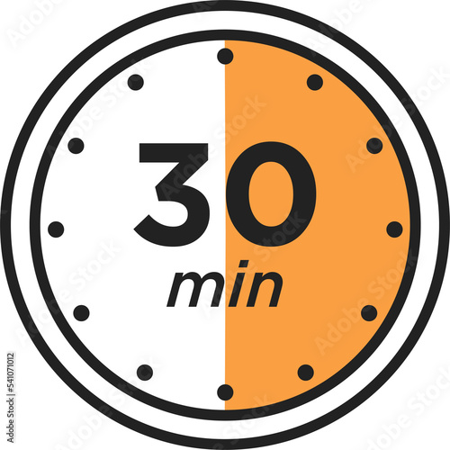 30 Minute Timer Clipart