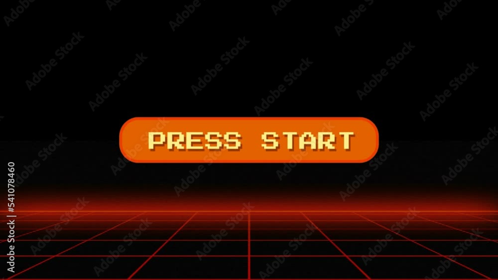 Video „Red 1980's vintage cyberpunk neon perspective grid, initial ...