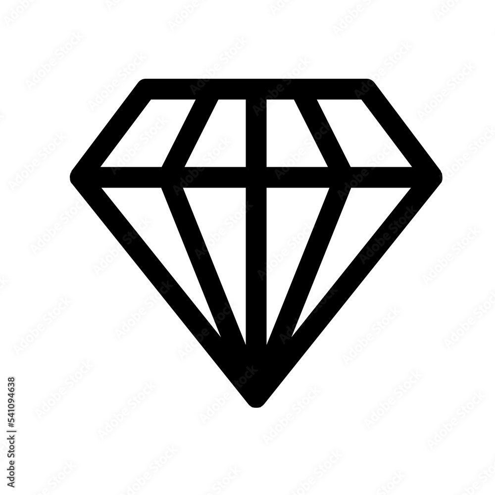 Diamond icon PNG images Stock Illustration | Adobe Stock
