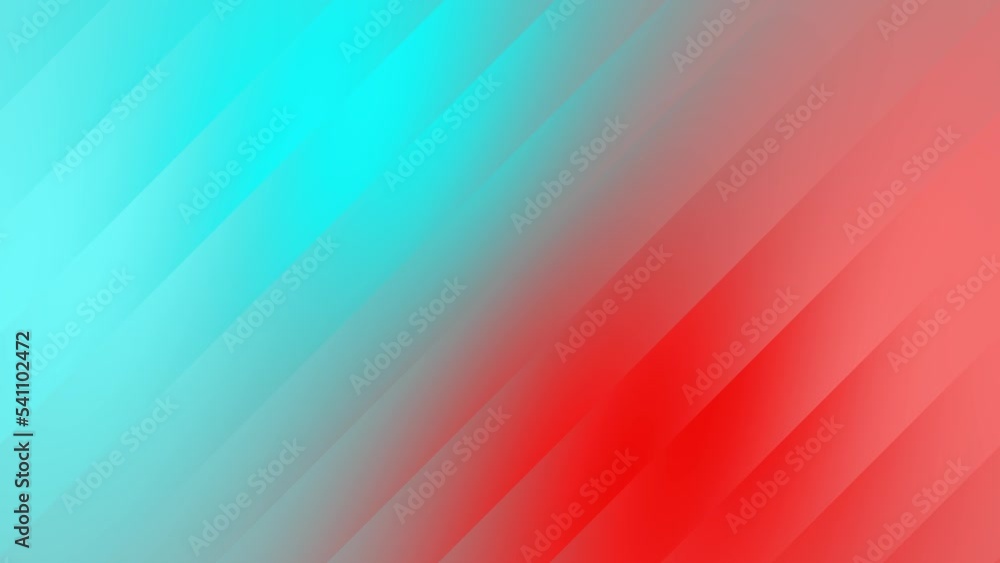 Vidéo Stock Cyan and red inclined lines gradient background loop ...