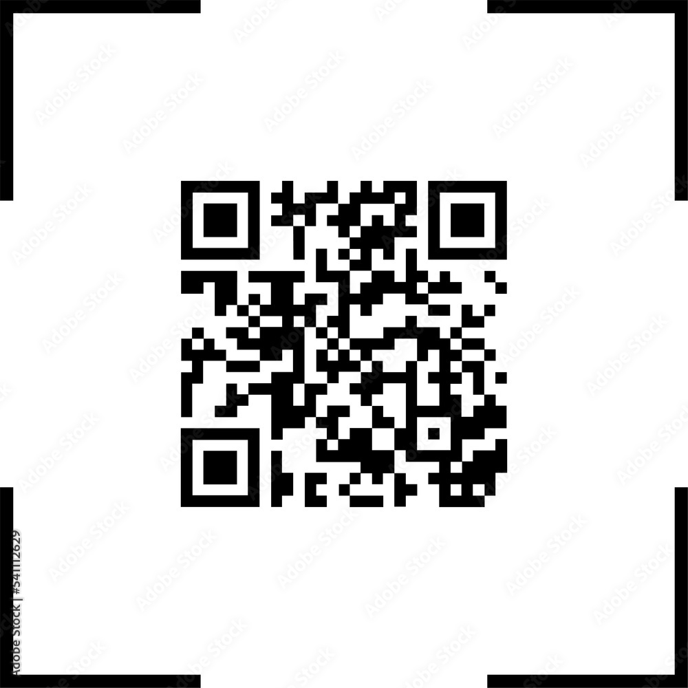 Qr code mockup. Qr code scanner. Transparent barcode reader. Mobile qr ...