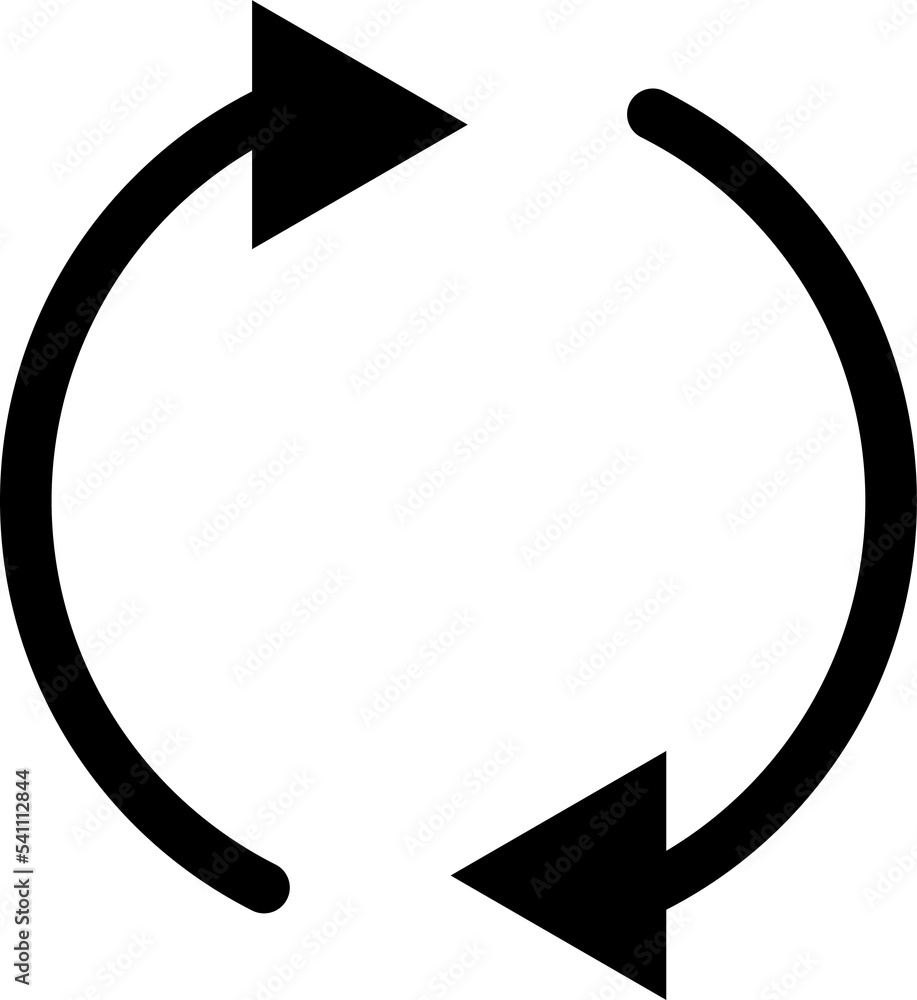 Circular arrows. Refresh symbol. Reload sign with arrows. Load arrow in ...