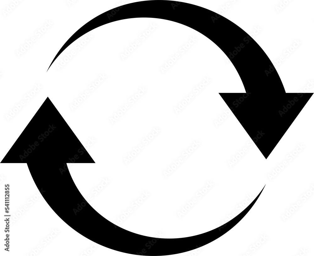 Circular arrow. Refresh symbol. Reload sign with arrow. Load arrow in ...