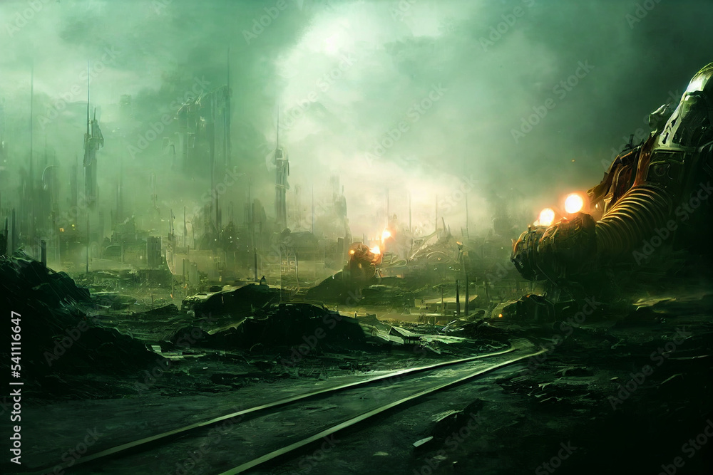 Dooms Day Headquarter Of An Evil Corporation Turn The Future To Dystopy