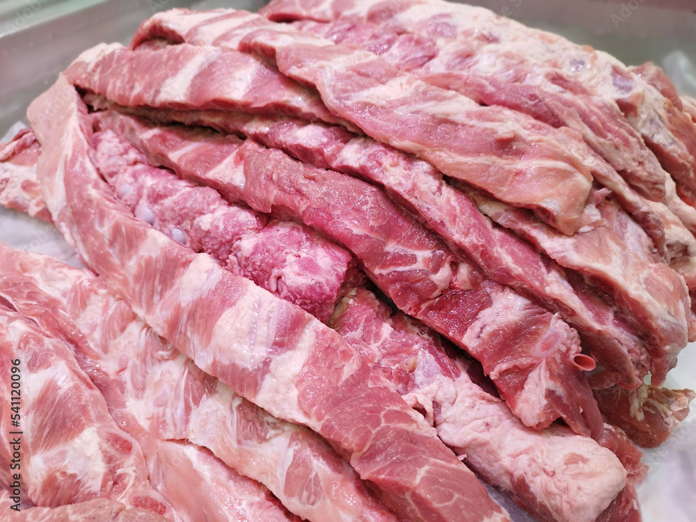 Fresh Pork Spare Rib. Raw pork ribs, Spare Ribs come from free range ...