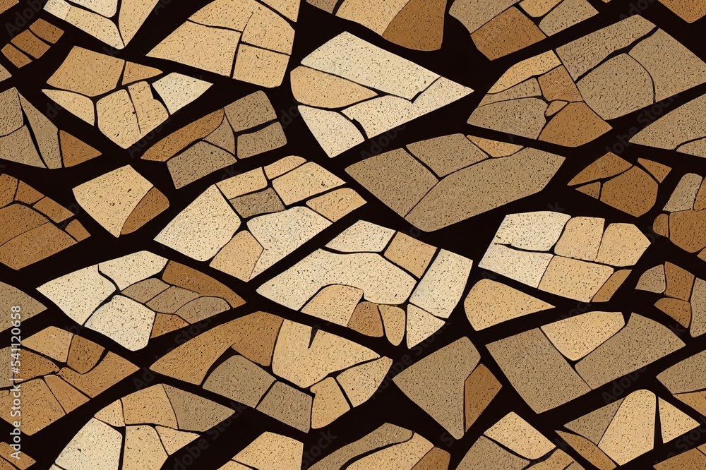 Textures of stone floor and wall for game background. 2d illustration ...