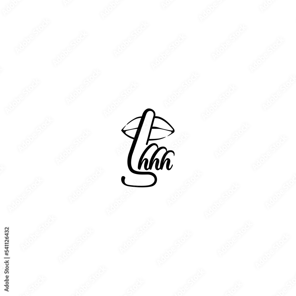 Finger asking for silence isolated on a white background shhh hand ...