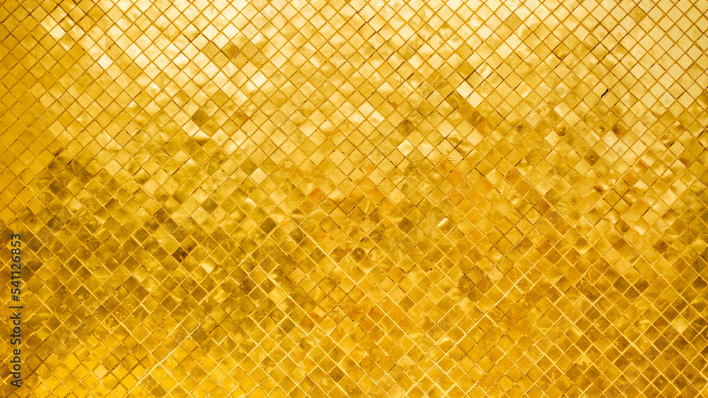 Gold tile mosaic wall glitter background texture Luxury and Elegant ...