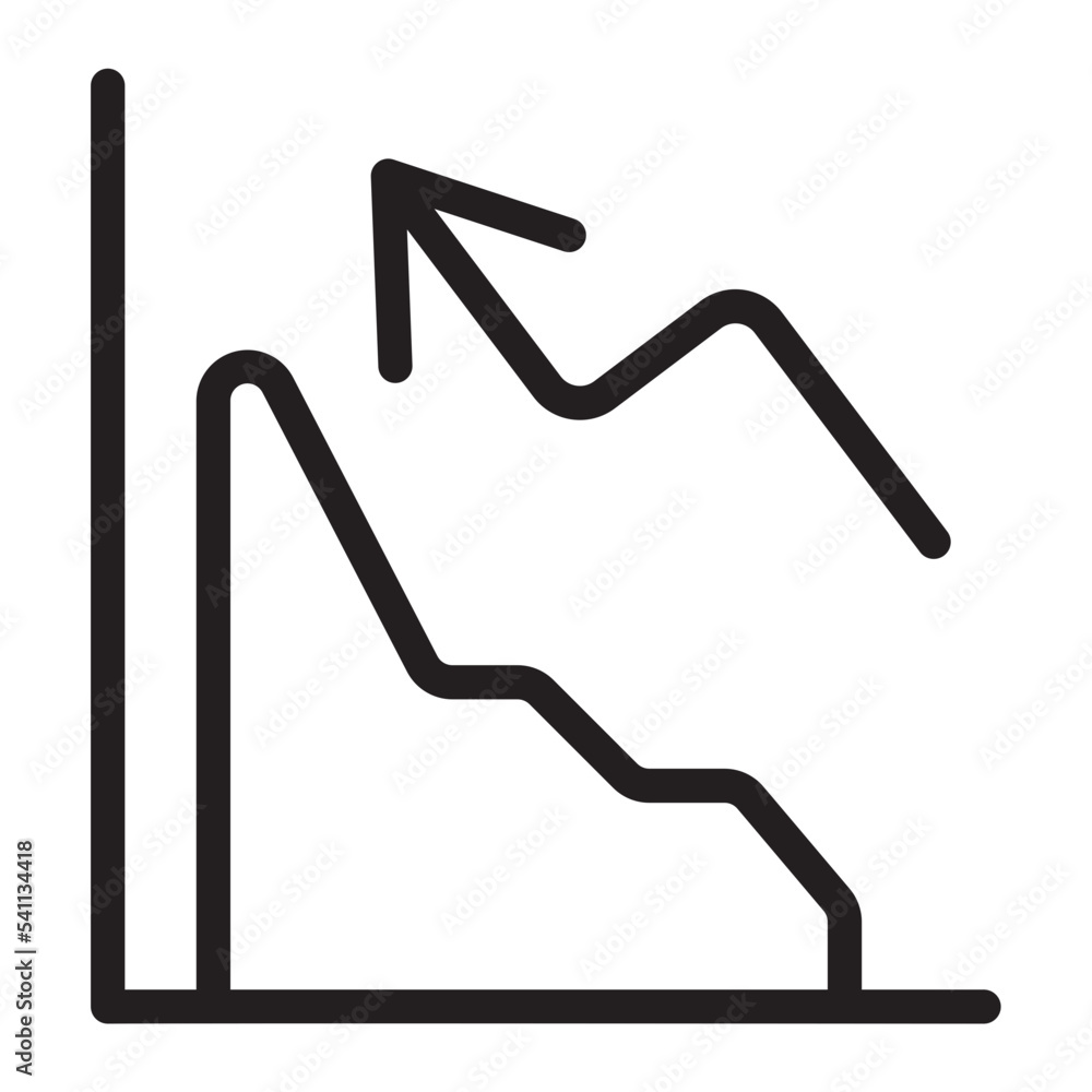 stock market line icon Stock Vector | Adobe Stock