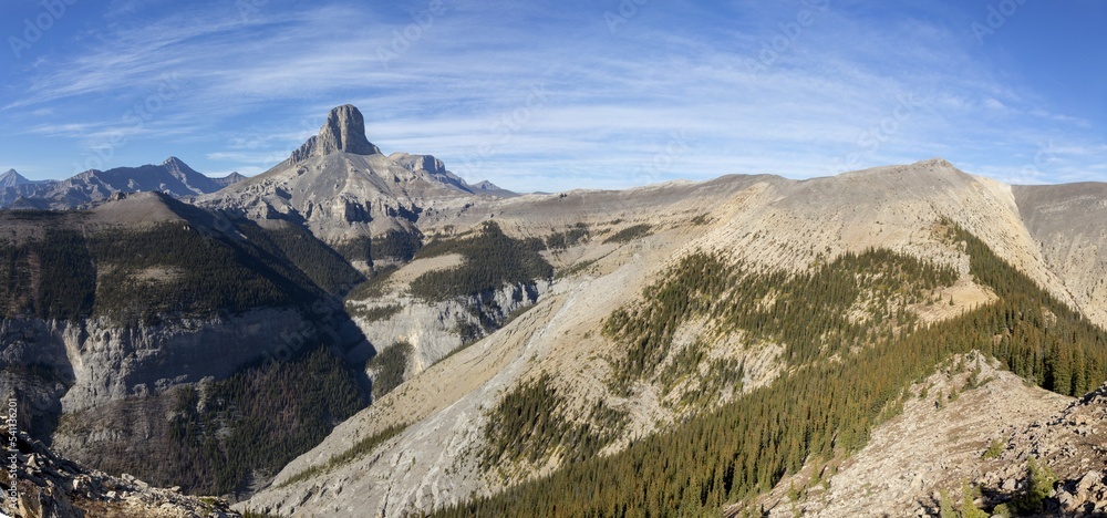 Devils Head or Devils Nose Famous Mountain Peak. Bastion Ridge Hike ...