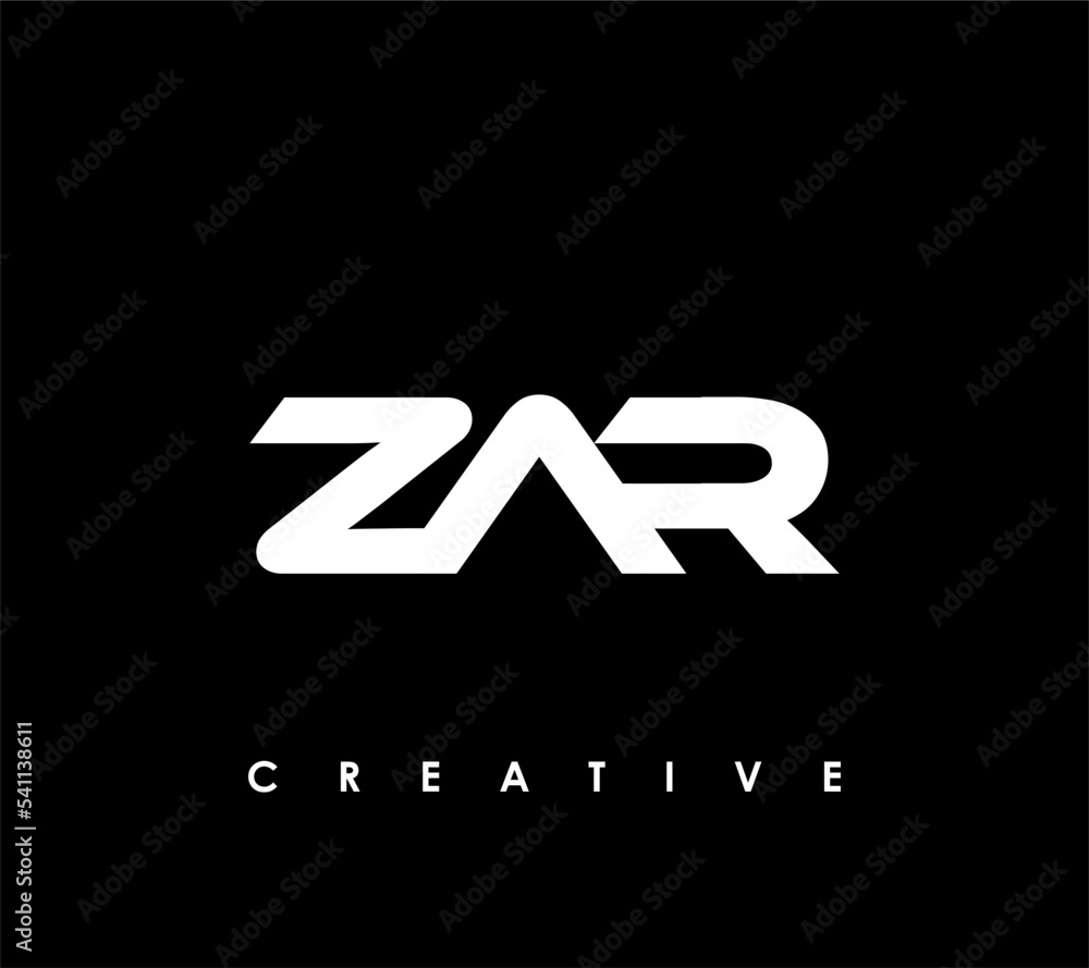 ZAR Letter Initial Logo Design Template Vector Illustration Stock ...