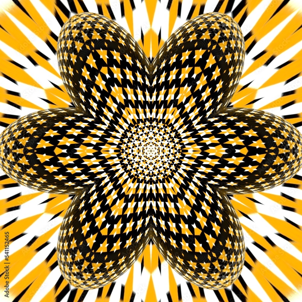 pattern and design inspired by yellow gold sphere 3D mosaic tile ...