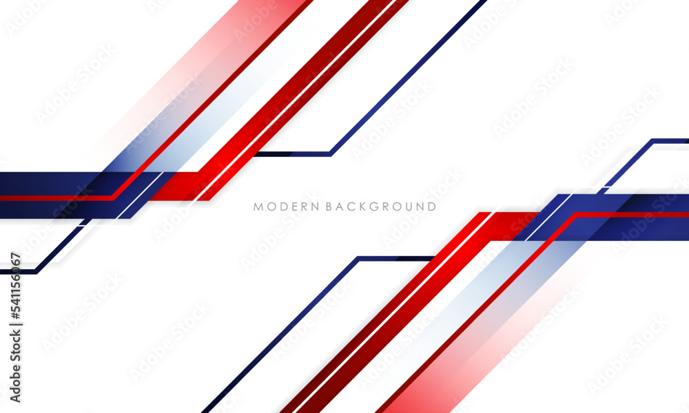 Modern abstract background blue and red with white colorful Stock ...