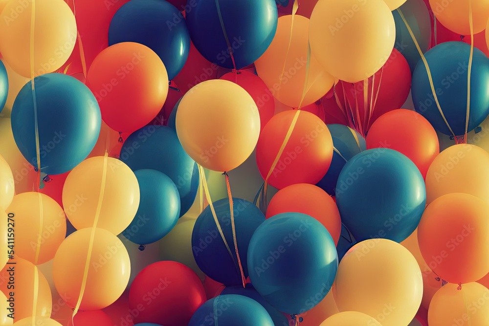 Colorful Balloons Seamless Texture Pattern Tiled Repeatable ...