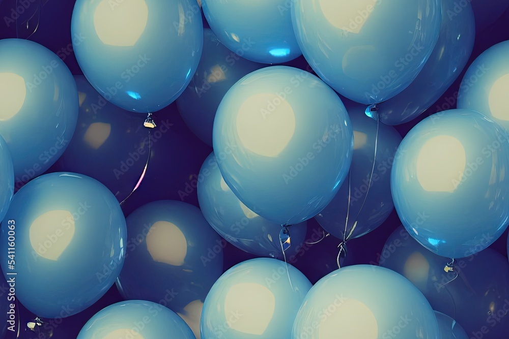 Blue Balloons Seamless Texture Pattern Tiled Repeatable Tessellation ...