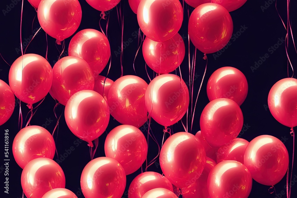 Red Balloons Seamless Texture Pattern Tiled Repeatable Tessellation ...