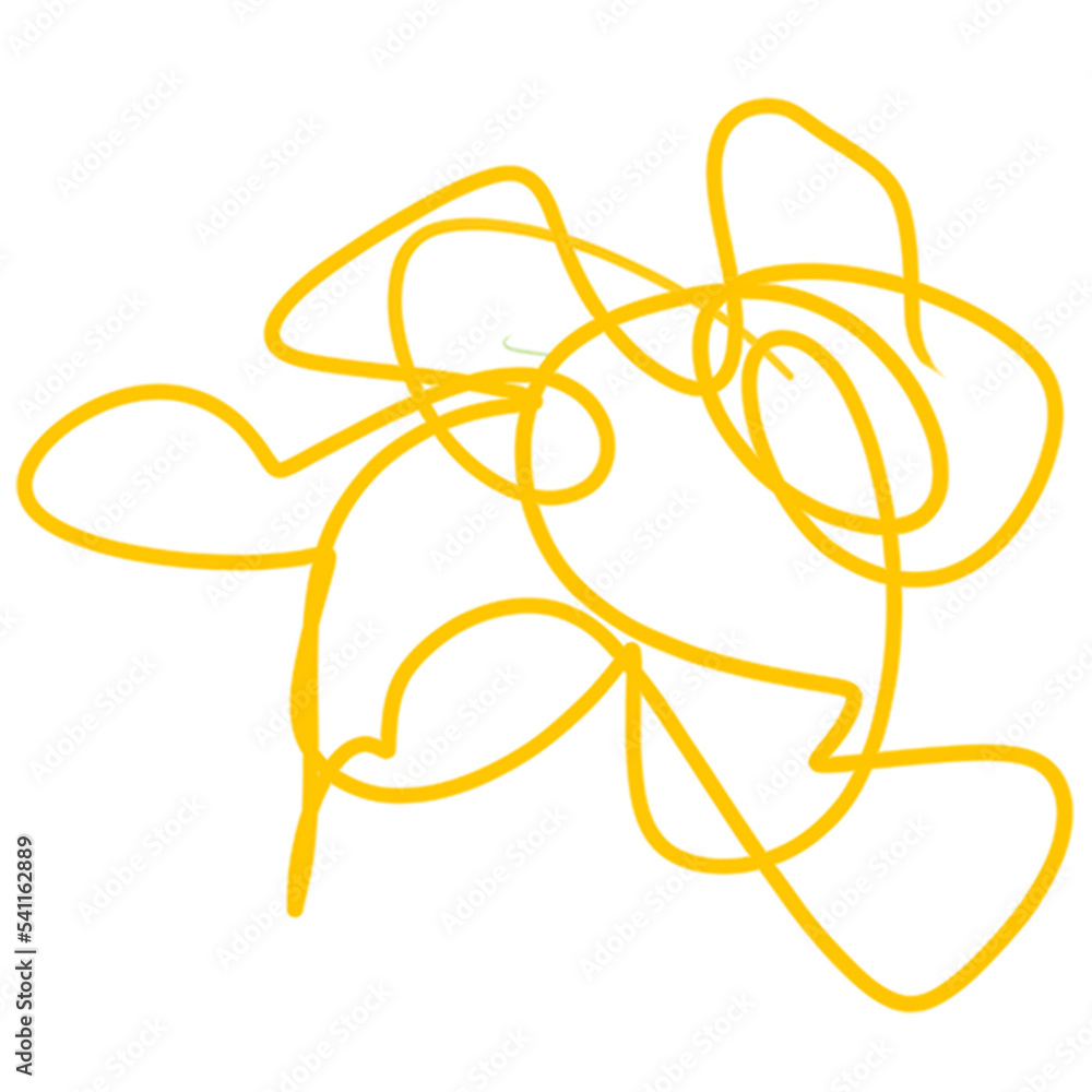 Scribble line hand drawn illustration Stock Illustration | Adobe Stock