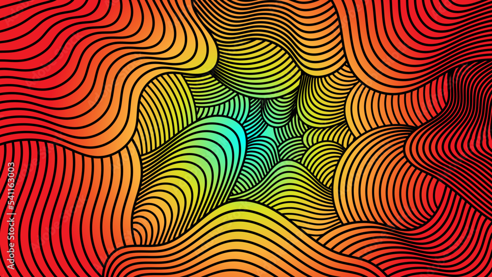 3d Modern Wave Curve Abstract Presentation Background Lines Layer Background Abstract