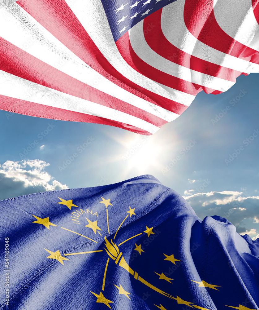 indiana flag .Indiana is a U.S. state in the Midwestern United States ...