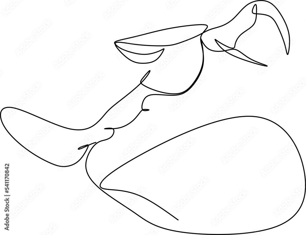 Abstract man and woman touch by one line vector drawing. Portrait ...