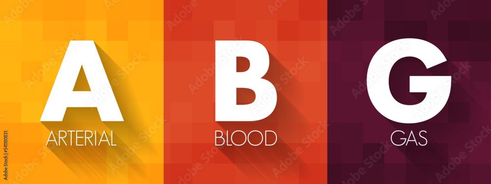 Photo & Art Print ABG Arterial Blood Gas - test measures the acidity ...
