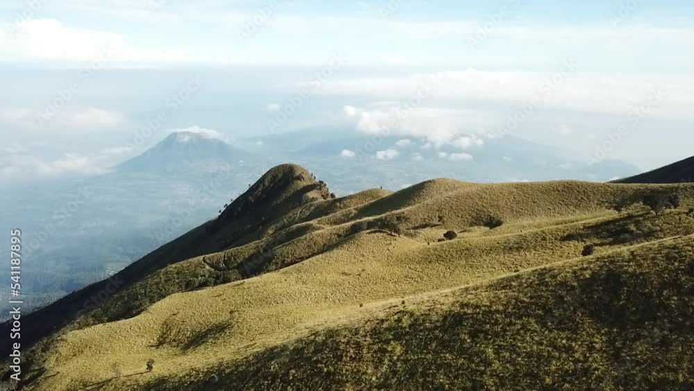 beautiful savana on the merbabu mountain Stock Video | Adobe Stock