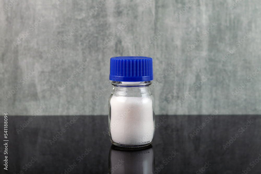 Calcium chloride, salt with chemical formula CaCl2. Food additive E509 ...