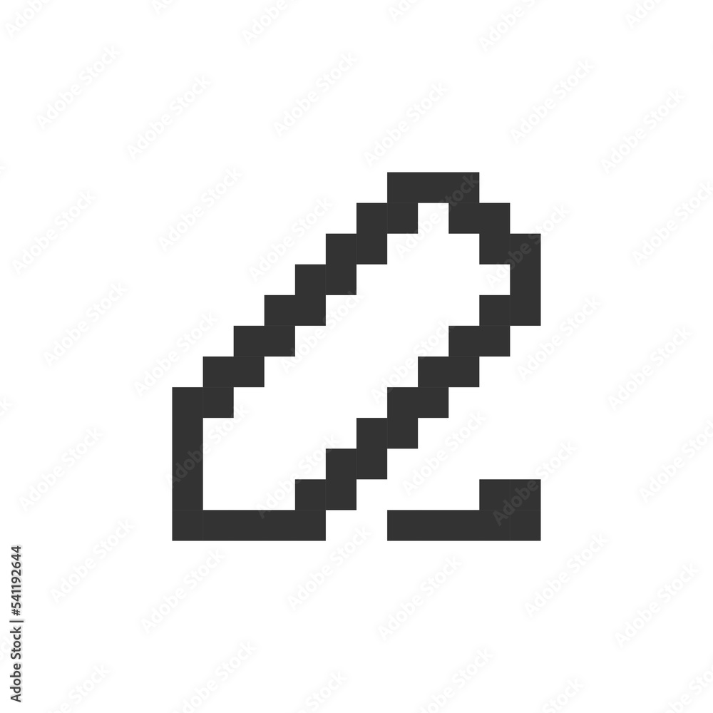 Note taking pixelated ui icon. Highlighting, editing text. To-do list. Digital notebook ...