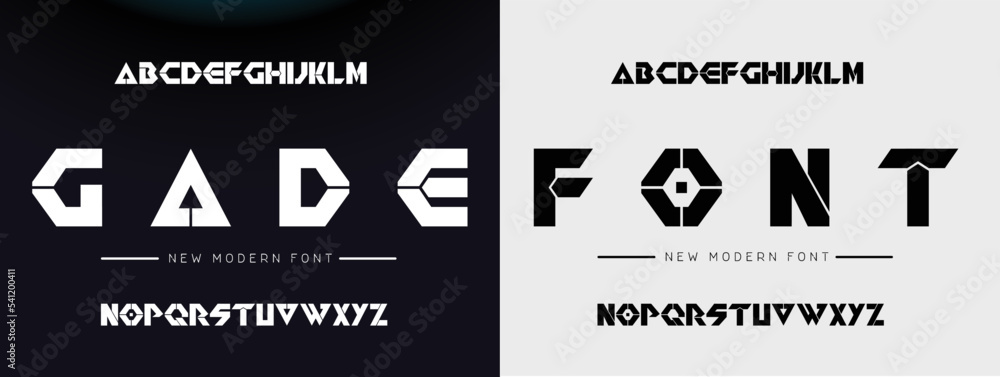 GADE, Elegant alphabet letters font and number. Classic Lettering ...
