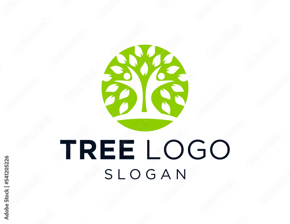 Logo design about Tree on white background. created using the CorelDraw ...