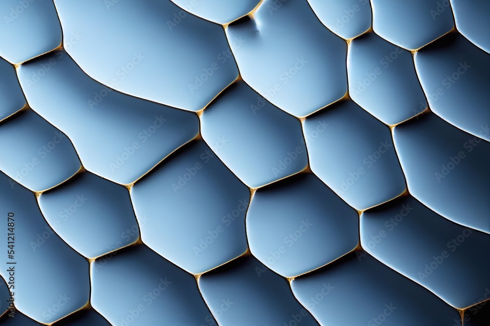Blue uneven and haphazard Geometric Hexagon Abstract Background ...