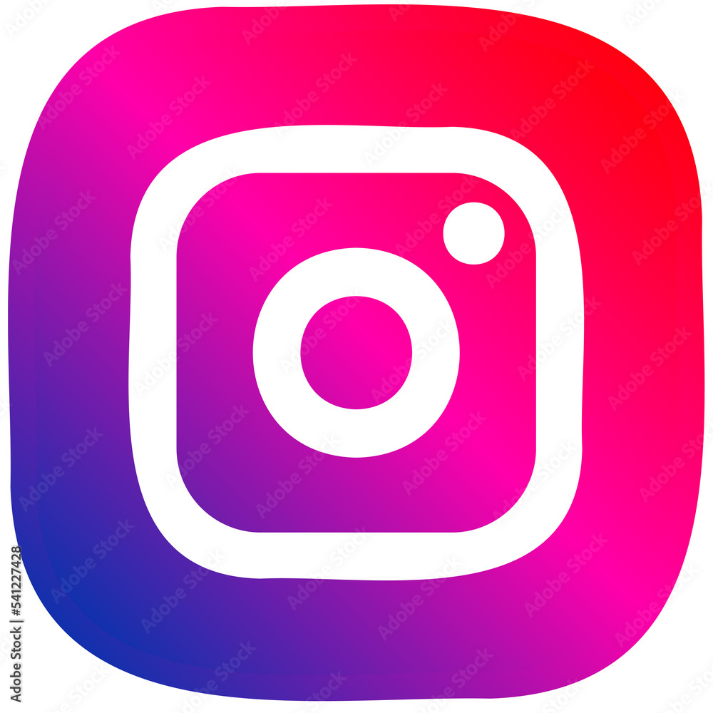 Instagram social network logo Stock Photo | Adobe Stock