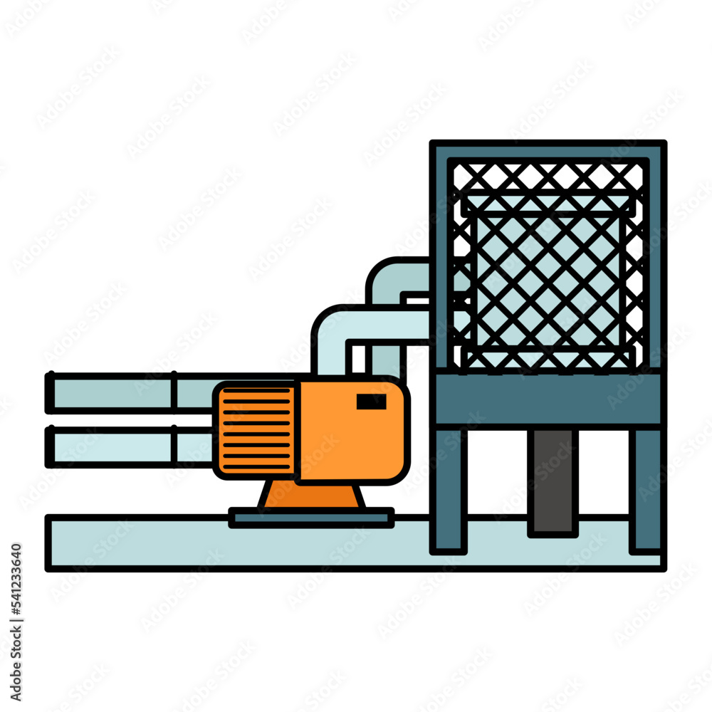 Single-stage radial-flow pump with membrane Concept vector icon design ...