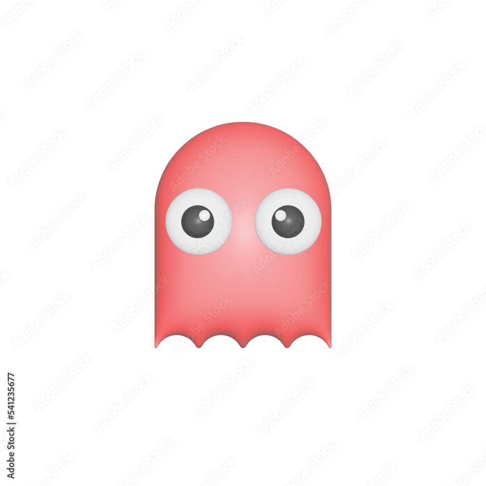 cute ghost is funny 3d png vector for halloween day ,red zombie Stock ...